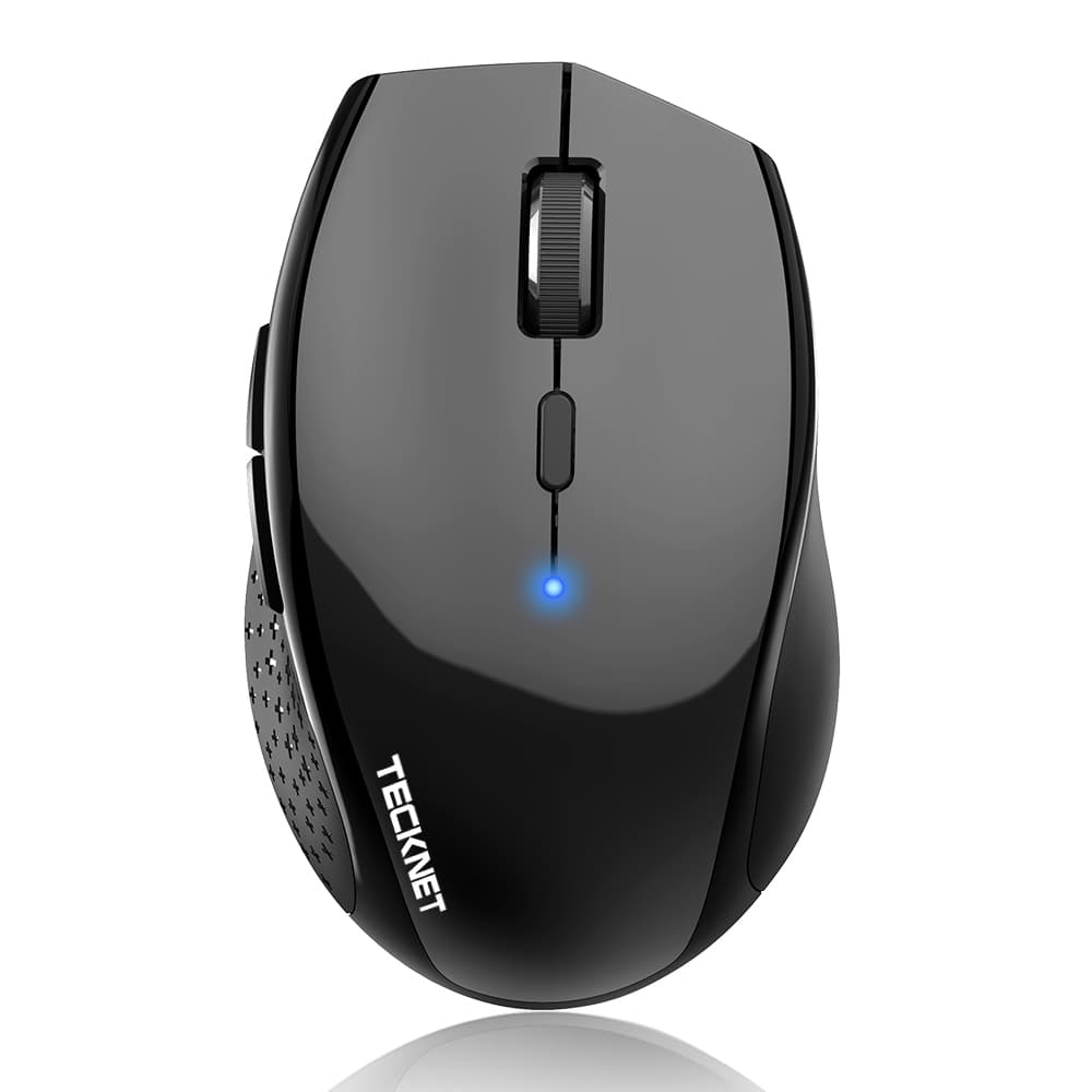 TECKNET Bluetooth Mouse, 3200DPI Wireless Mouse, Portable Cordless Mic