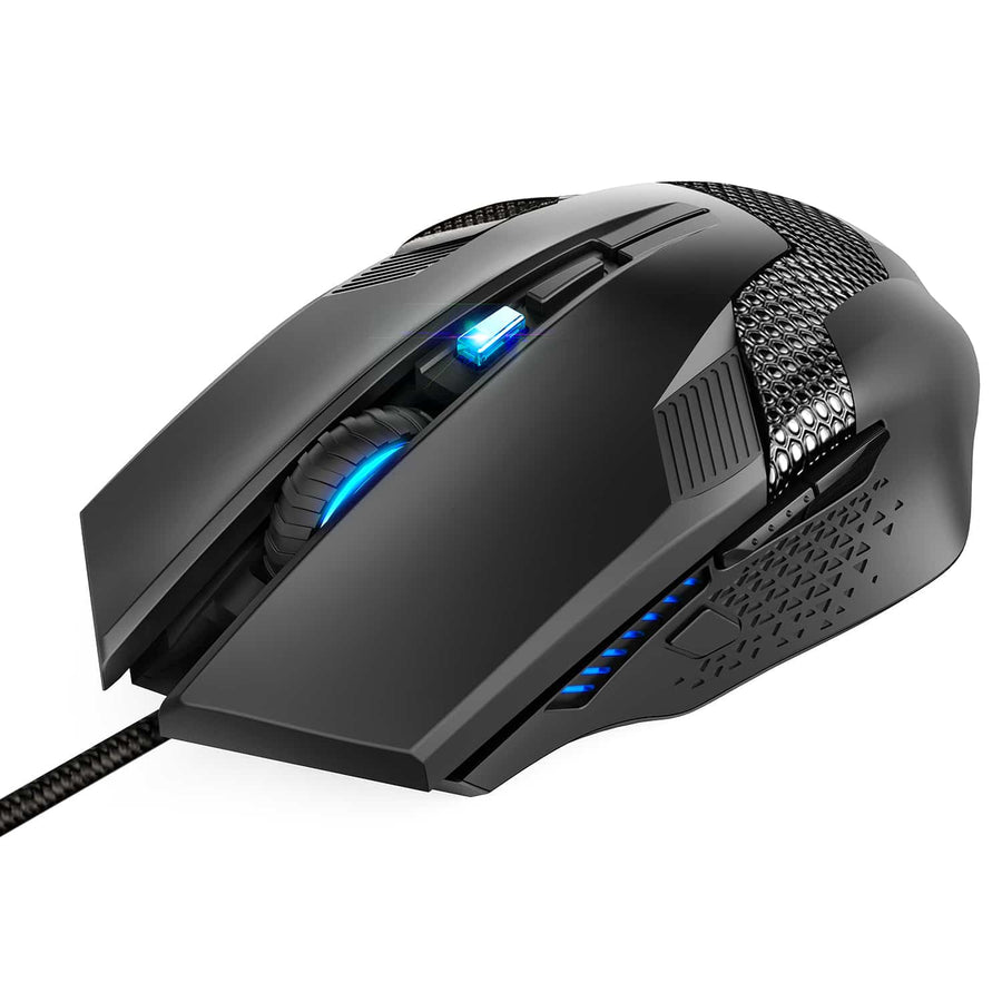 TECKNET RGB Wired Gaming Mouse with 6 Programmable Buttons, 8000 DPI O