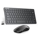 TECKNET Mini Wireless Keyboard and Mouse Set, 2.4G Cordless USB Keyboa